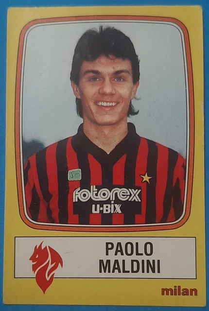 PAOLO MALDINI ROOKIE Milan Calciatori Panini 1985/86 N.154 Velina Originale Rara EUR 120,00 ...