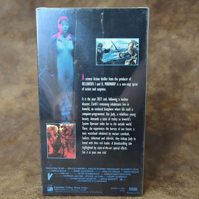 MINDWARP (VHS 1992) Bruce Campbell Angus Scrimm PROMO SCREENER NEW ...