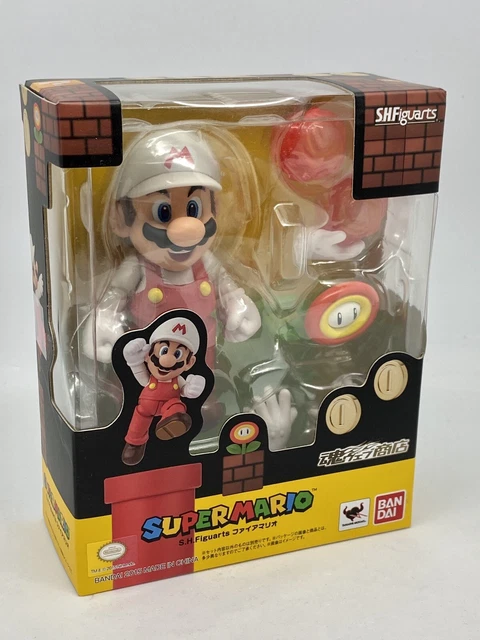 FIRE MARIO (SUPER Mario Bros) Bandai Tamashii Nations Figuarts Figure ...