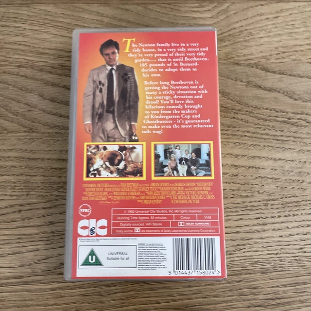 BEETHOVEN VHS VIDEO (1992) Universal Rated U Children & Family Classic ...