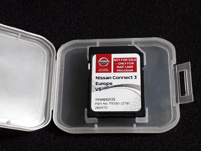 GENUINE NISSAN CONNECT 3 Europe V5 SD Card T1000-27781 Navigation Map ...