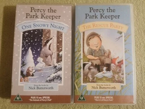 PERCY THE PARK Keeper - One Snowy Night & The Rescue Party (1997 VHS ...