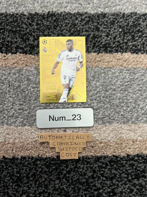 TOPPS MATCH ATTAX Extra 2025 Kylian Mbappe Gold Edge Edition GOL10 £5. ...