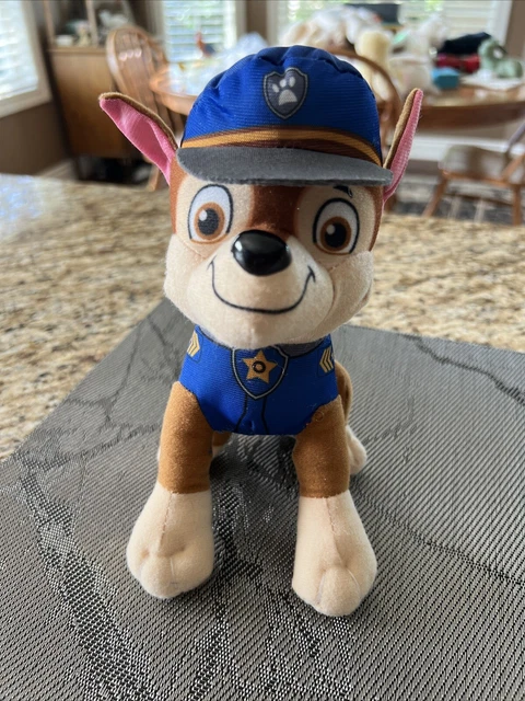 NICKELODEON PAW PATROL Chase 8" Plush Stuffed Animal Dog 2016 Spin ...