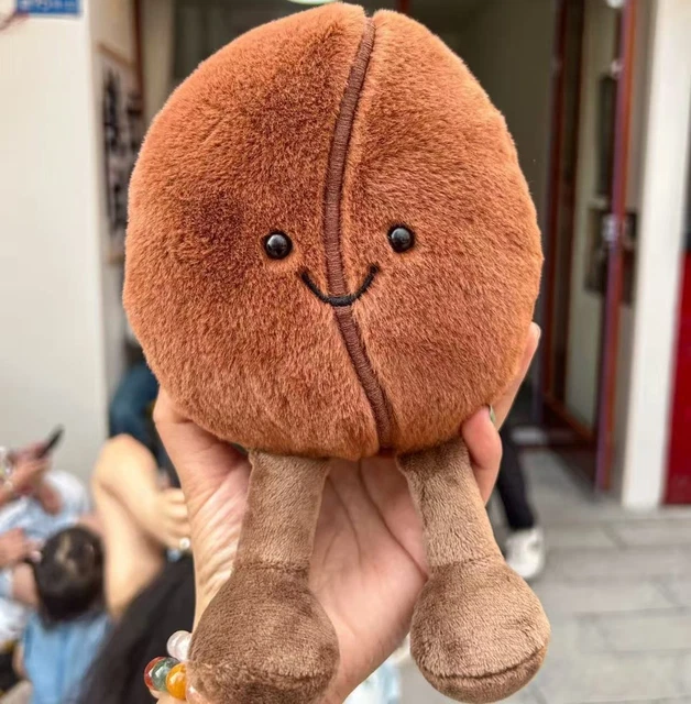 JELLYCAT AMUSEABLE COFFEE Bean Soft Toy - Plush New with Tags & Dust ...
