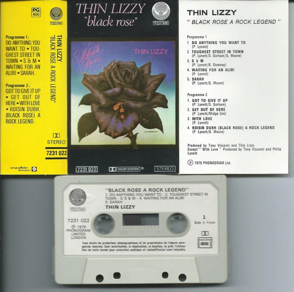 THIN LIZZY BLACK Rose (A Rock Legend) - Cassette EUR 15,00 - PicClick FR