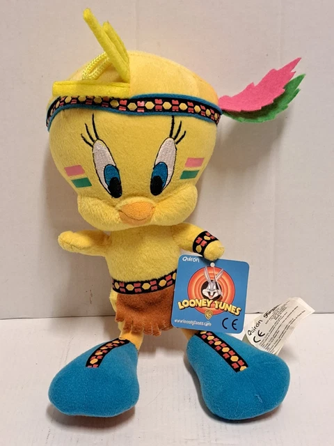 TWEETY PIE PLUSH Looney Tunes 12" Titi Indian Warner Brothers Soft Toy ...