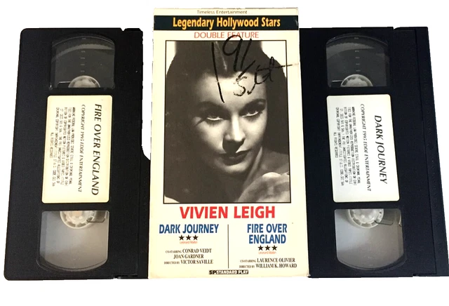 VIVIEN LEIGH DOUBLE Feature Dark Journey & Fire Over England: 2 VHS ...