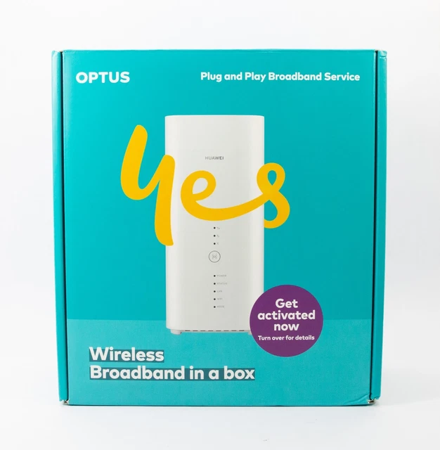 OPTUS HUAWEI B818-263 4G White Wireless LTE Broadband Modem Router ...
