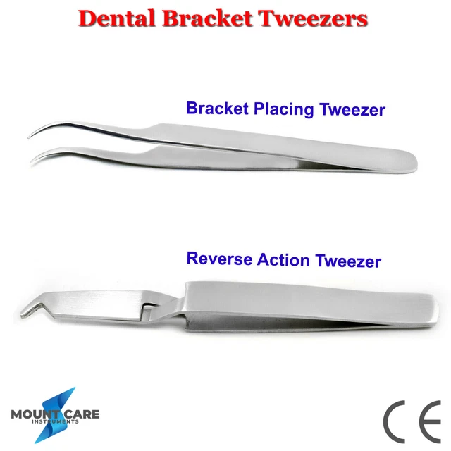 DENTAL BRACKET PLACING Positioning Orthodontics Holding Reverse Action ...