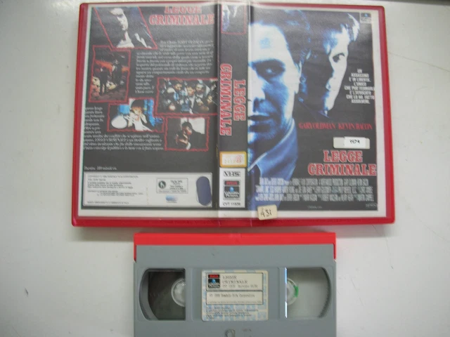 LEGGE CRIMINALE GARY Oldman. Kevin Bacon 1988 VHS Italien EUR 10,30 ...