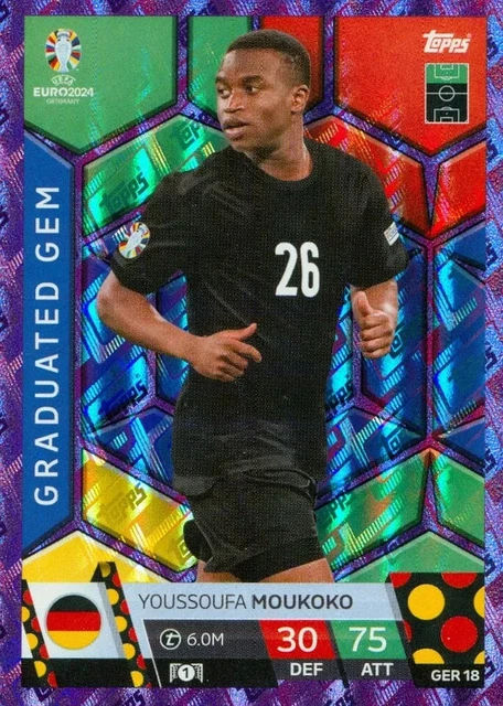 MATCH ATTAX EURO 2024 Youssoufa Moukoko Crystal Purple Sapphire ...