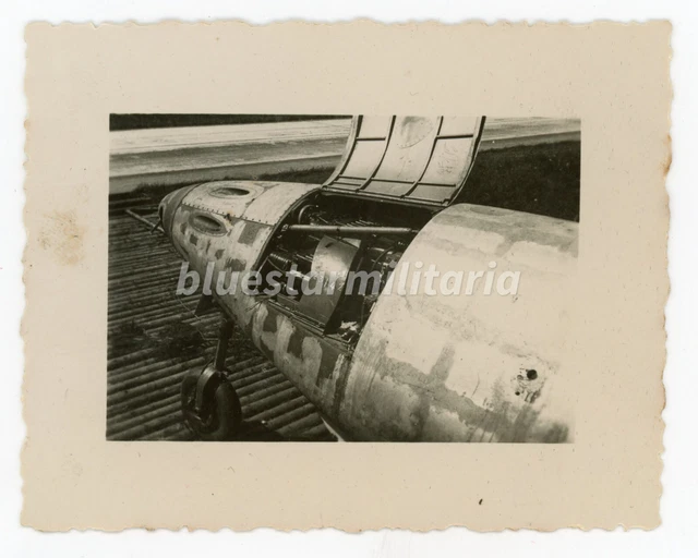 WWII RARE PHOTO German ME-262 Jet Fighter Plane Engine CLOSEUP Original ...