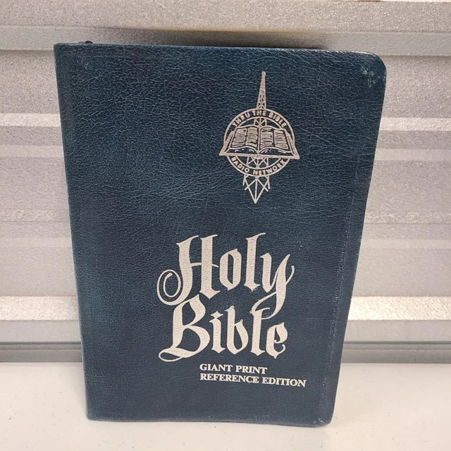 VINTAGE HOLY BIBLE KJV 1976 Giant Print Reference Edition Thru The ...