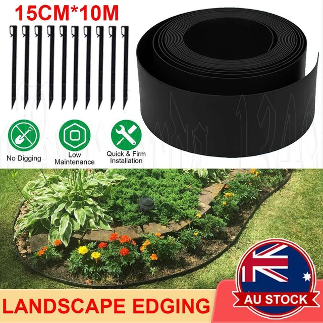 Plastic Garden Edging Green Lawn Border Support Grass Landscape Edge