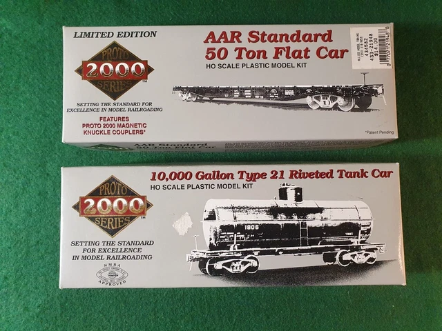 USA RAILROAD HO Proto 2000 Series "10,000 Gallon Tank Car" + "50 Ton ...