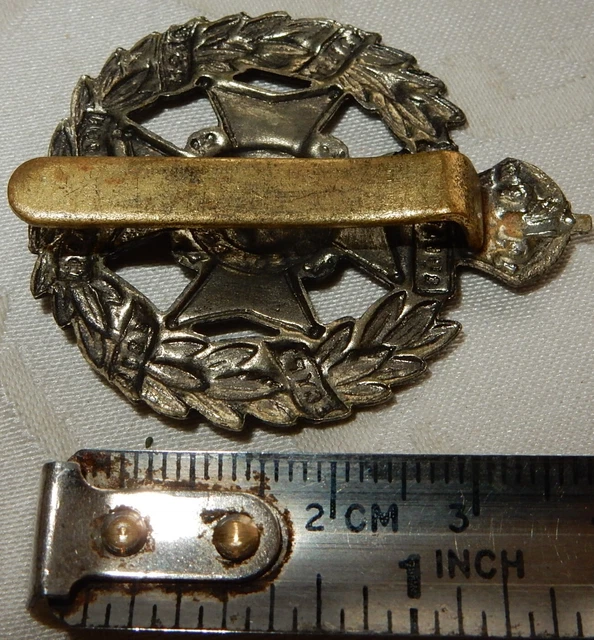VINTAGE THE POST Office Rifles Cap Badge - Kc - White Metal + Slider £6 ...