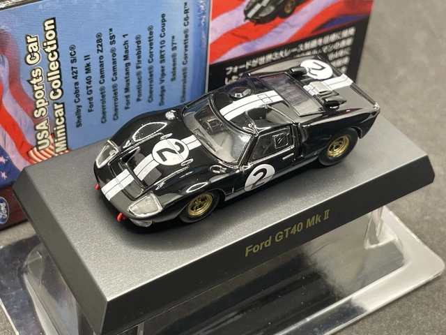KYOSHO 1/64 USA collection Gulf Ford GT40 Mk2 #2 Le Mans diecast model ...