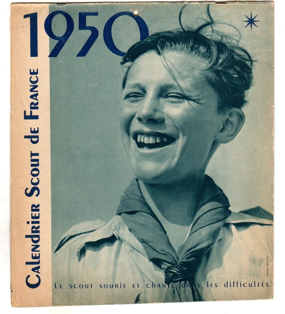 CALENDRIER SCOUTS DE France 1950 Robert Manson Fortier non Joubert ni ...