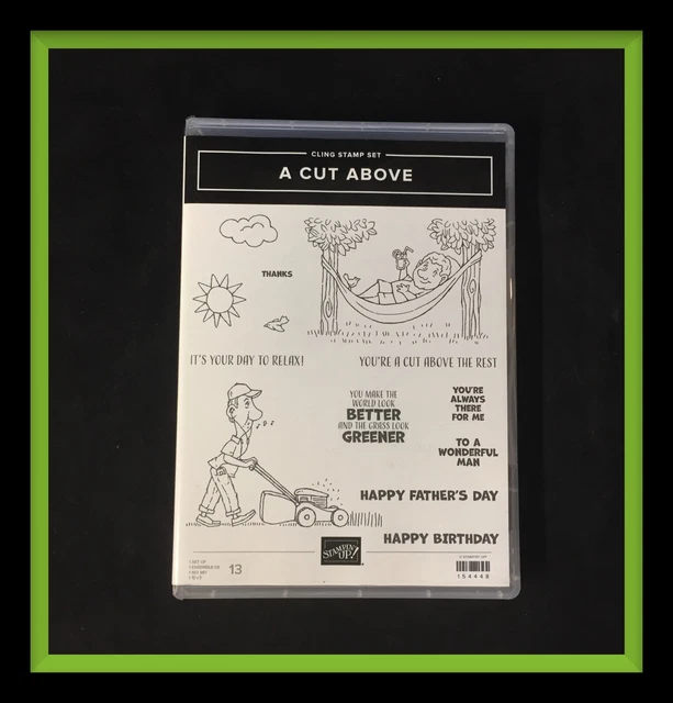 STAMPIN UP! A CUT ABOVE Stamp Set ....You're A Cut Above The Rest #198 ...