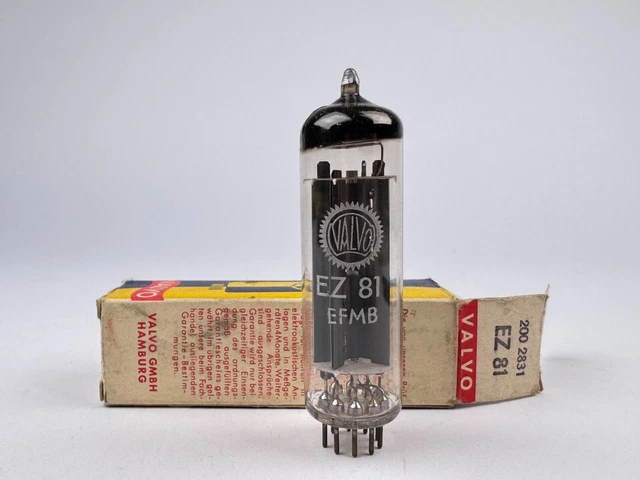 VALVO EZ81 RÖHRE NOS OVP Gleichrichter Röhrenradio Valve neu Rectifier ...