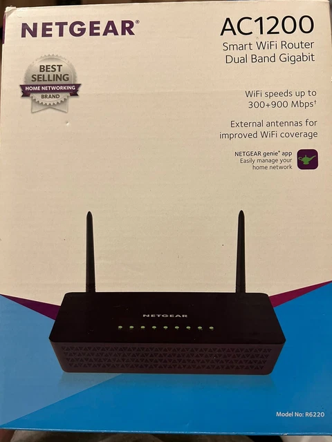 NETGEAR AC1200 R6220-100NAS Smart Wi-Fi Router $5.00 - PicClick