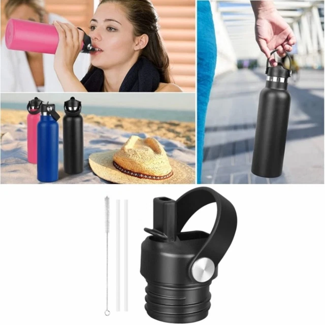 STRAW BRUSH STRAW Lid Sport Water Bottle Cap for 18 21 24 oz Water ...