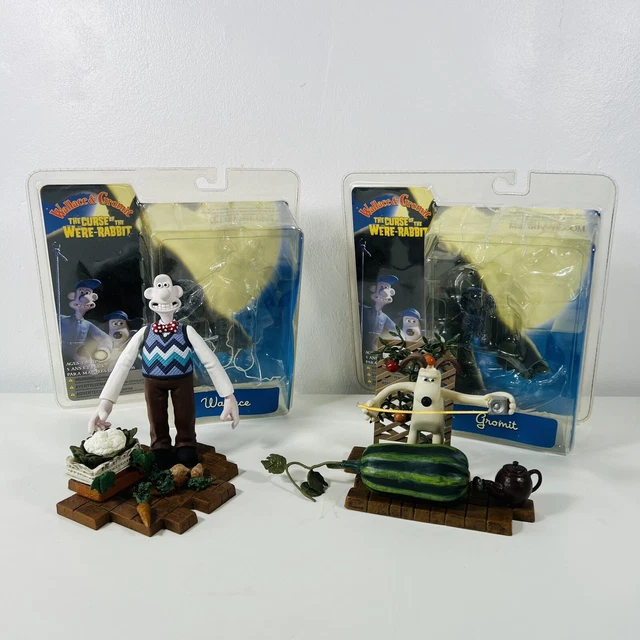 WALLACE AND GROMIT: The Curse of the Were-Rabbit Figures Bundle Wallace ...