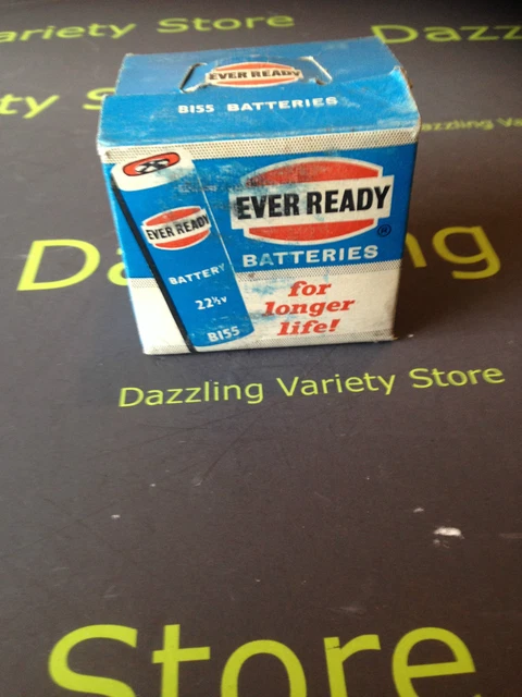 VINTAGE EVER READY B155 Batteries Rare 22.5v Battery 70s Boxed Retro ...