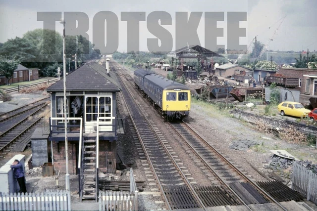 35MM SLIDE BR British Rail Diesel DMU Class 105 54434 Spondon 1985 ...