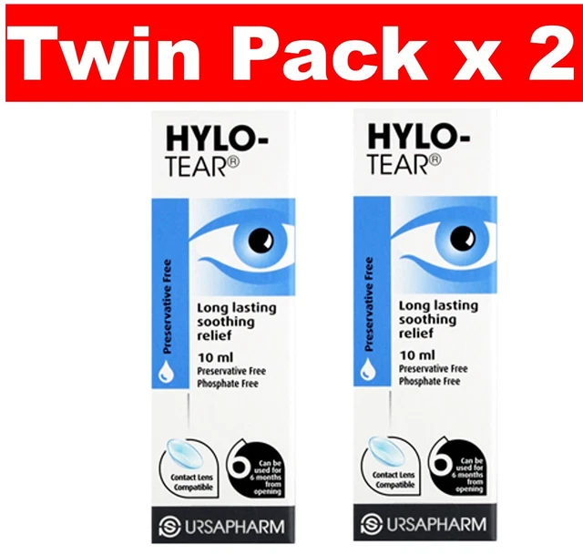 HYLO-TEAR LONG LASTING Soothing Eye Drops - 10ml x 2 £20.99 - PicClick UK