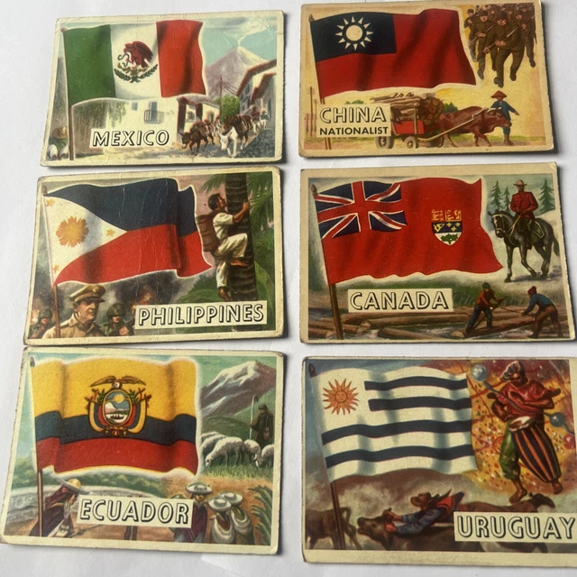 6 X A&BC Gum Cards-Flags Of The World-1960 £0.99 - PicClick UK