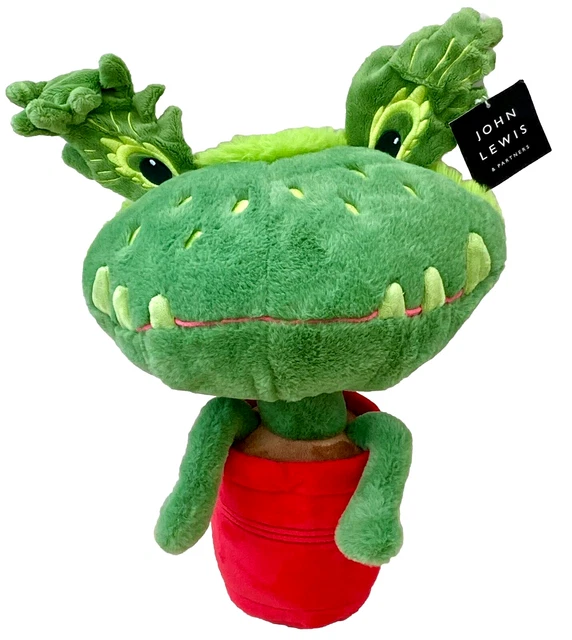 JOHN LEWIS SNAPPER Soft Cuddly Toy Plush 2023 Venus Fly Trap Plant Pot ...