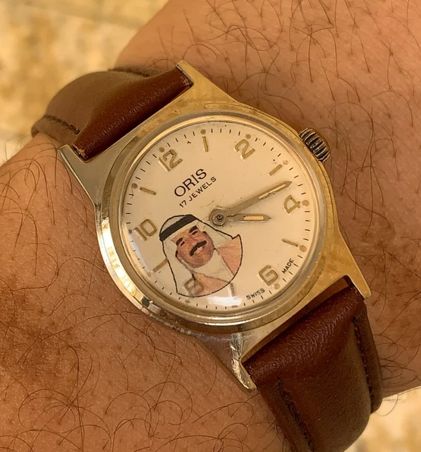 VINTAGE 1970’S ORIS Saddam Hussein Watch 30mm Ultra Rare Iraqi Edition ...