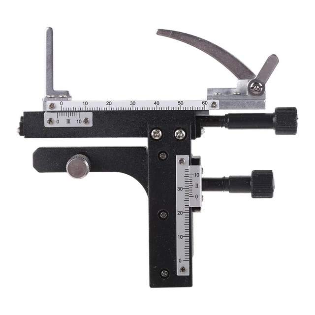 MICROSCOPE ATTACHABLE MECHANICAL Stage X-Y Moveable Caliper Vernier ...