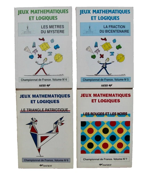 LOT DE 4 livrets de jeux mathématiques FFJM 1990 EUR 18,00 - PicClick FR