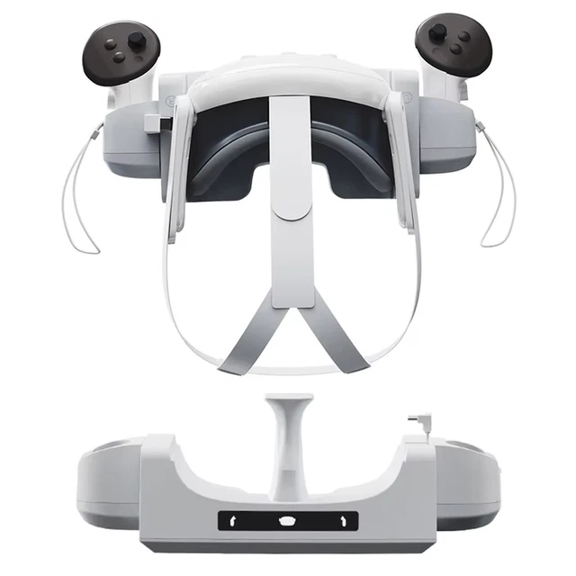 VR CHARGING DOCK Charge Controllers Headset Simultaneously Charger Base ...