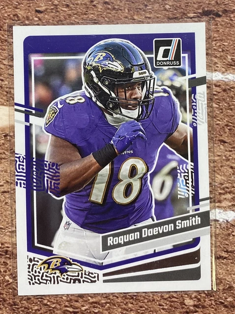 ROQUAN DAEVON SMITH 2023 variante de nom Donruss #21 SP Baltimore ...