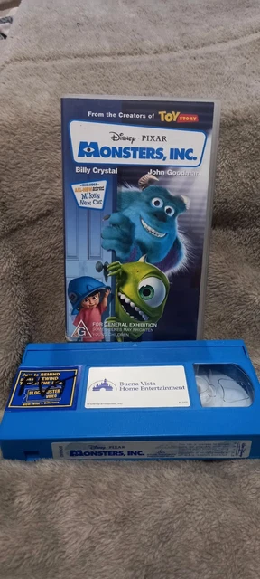 DISNEY PIXAR MONSTERS Inc VHS Rare Blockbuster Ex Rental $2.00 ...