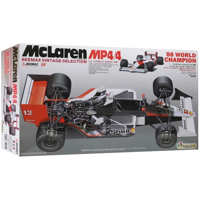 BEEMAX MCLAREN MP4/4 Senna Formula One Car Model Kit Scale 1:12 £249.95 ...