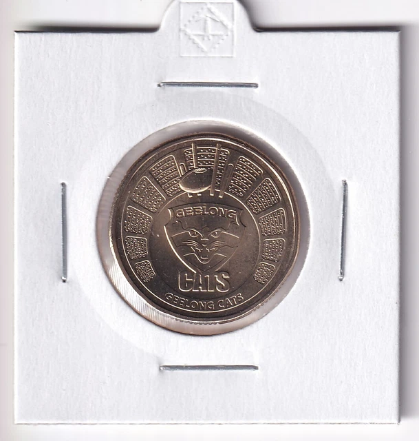 AUSTRALIAN: 2024 $1 Afl Team Geelong Cats Unc Coin In 2X2 Holder ...