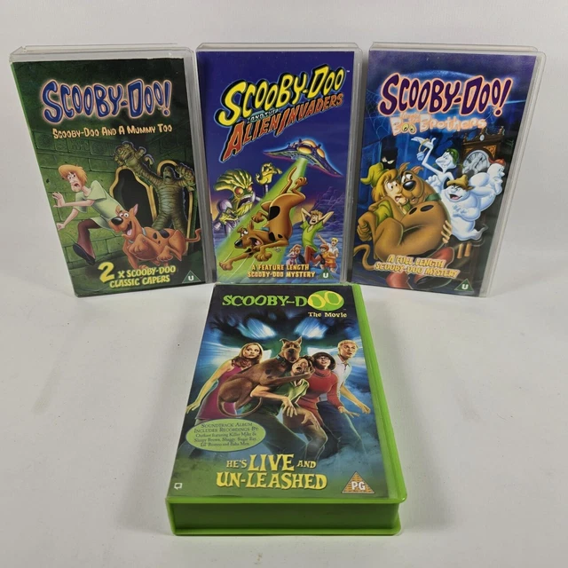 SCOOBY DOO VHS Video Cassette Bundle Lot Mummy Too Alien Invaders Boo ...