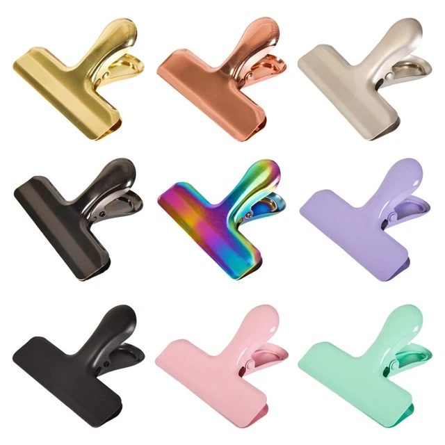 STAINLESS STEEL PAPER Clamp 77mm Long Large Binder Paper Clip for ...