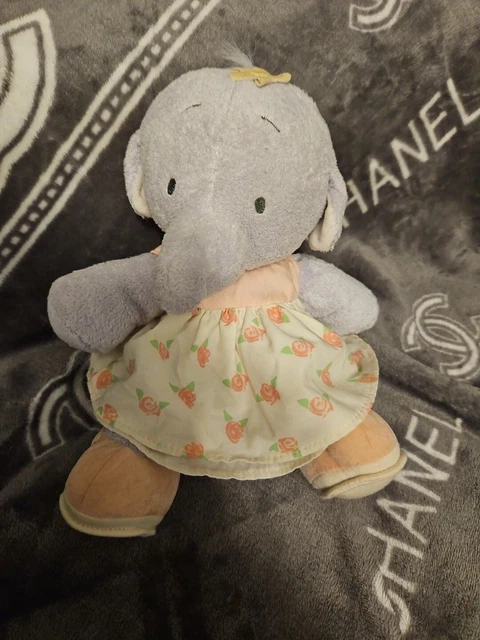 MOTHERCARE VINTAGE HUMPHREYS Corner Elephant Plush Wearing Dress £10.00 ...