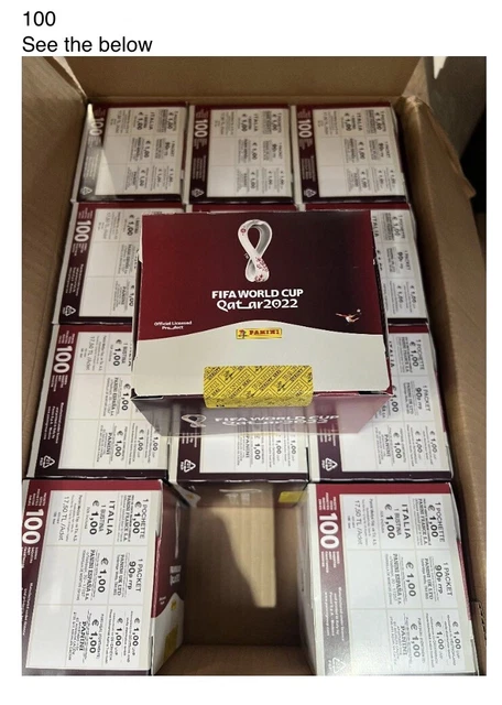 PANINI FIFA WORLD cup qatar 2022 stickers box new sealed 100 packs £59.99 - PicClick UK