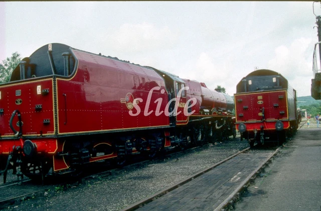 BRITISH RAILWAYS LMS Princess Steam Locomotive 46201 46203 Orig Slide ...