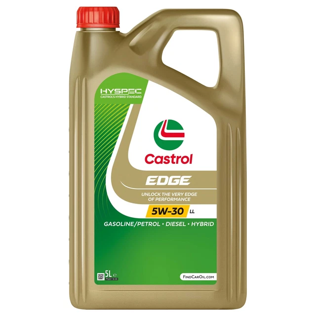 CASTROL EDGE 5W-30 LL Fully Synthetic Engine Oil 5w30 Long Life 5 ...