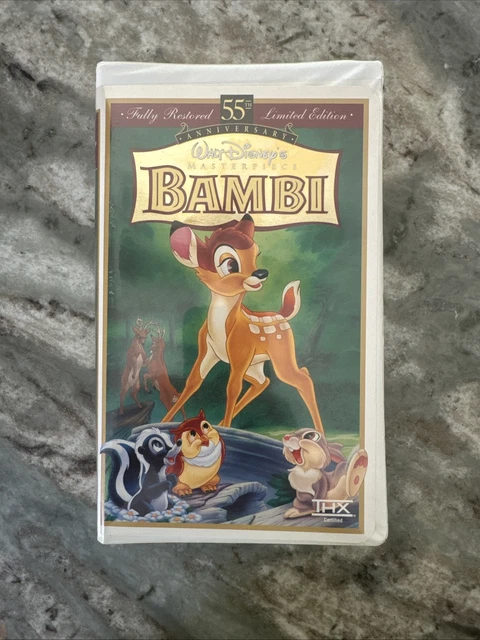 DISNEY BAMBI 55TH Anniversary Masterpiece Collection (VHS, Limited ...