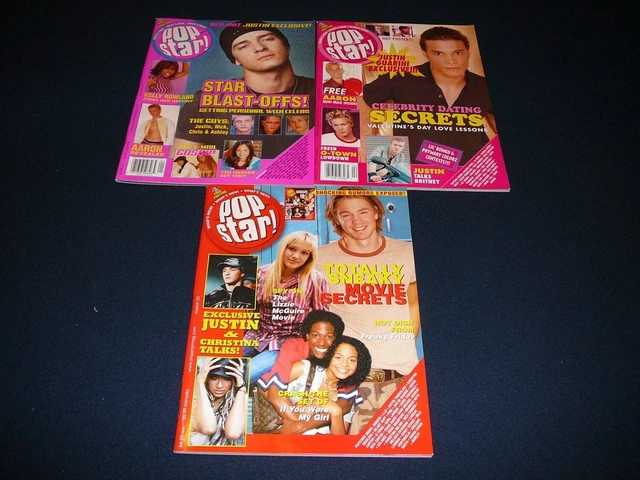 2003 POP STAR mag lot Aaron Carter Kelly Rowland Avril Lavigne Britney ...
