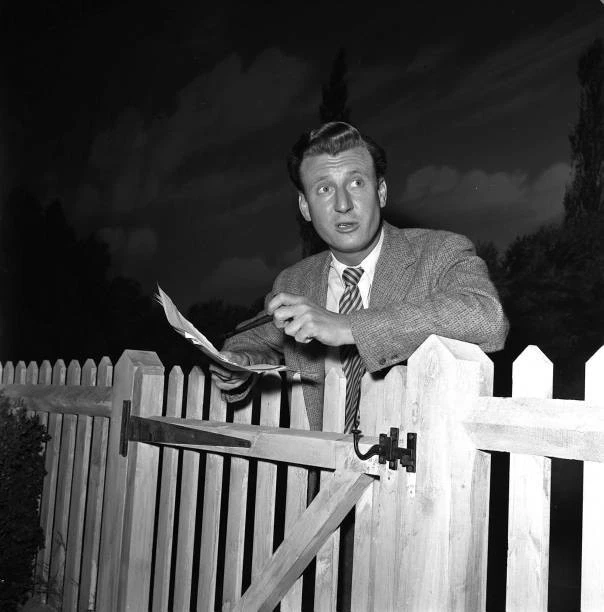 BRITISH ACTOR ANTHONY Oliver on set of film To Dorothy a Son 1954 Old ...